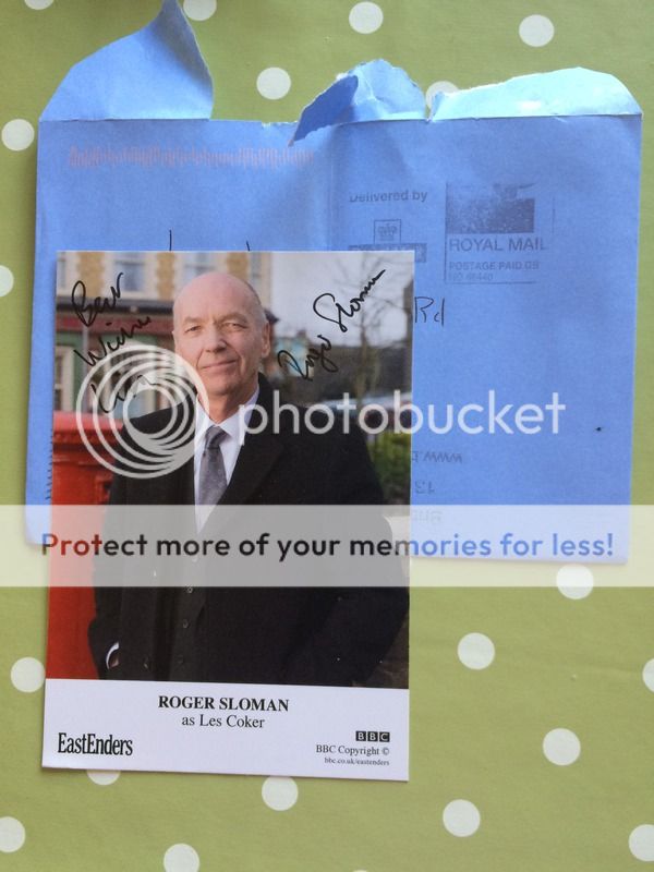 Roger Sloman (Les - EastEnders) Success! - Fanmail.biz