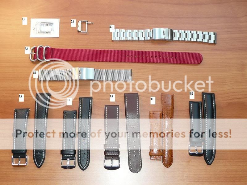 FS: Few items left, Omega pin buckle 18mm, ZRC strap, 20mm maroon Zulu ...